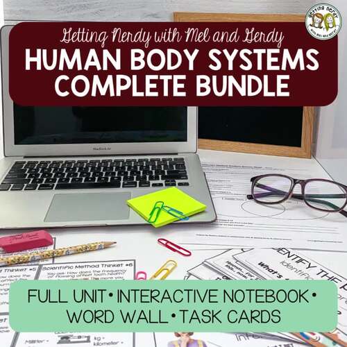 Human Body Systems | FULL Unit + Interactive Notebook, Word Wall & Task ...