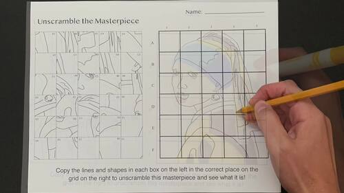 Unscramble the Mystery Masterpiece | Art History Activity or Emergency ...