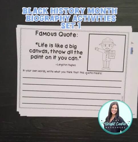 BLACK HISTORY MONTH Projects| Black History Report Biography Activities ...