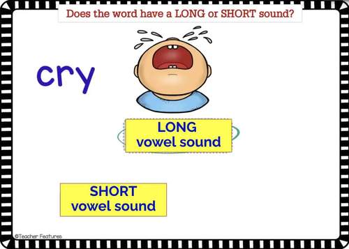 BOOM CARDS PHONICS Short or Long Vowel Sounds by Teacher Features