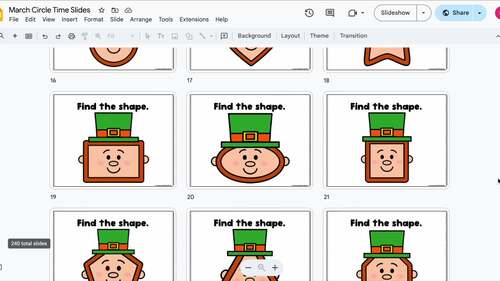 March Circle Time Google Slides Add On Resource by crayonsandcoffeeplease