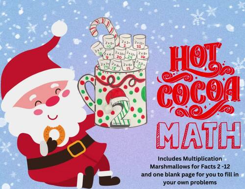 Making Math Merry (Christmas Marshmallow Multiplication Mugs) | TPT