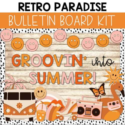 Retro Paradise Summer Bulletin Board Kit / Bulletin Board for End of Year