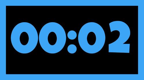 30 NEON & BLACK Video Countdown Timers - For PowerPoint, Google Slides ...