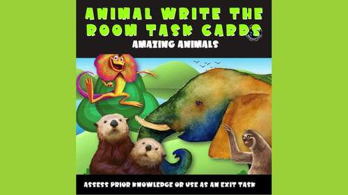 Animal Kingdom Adventure: Write the Room/Escape Room Activity Description: