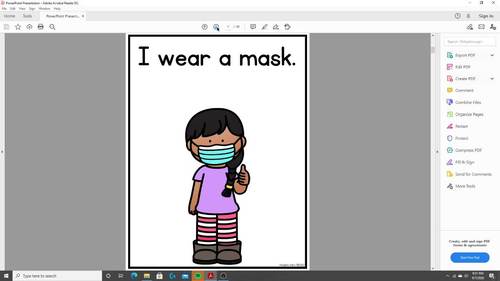 Wear a Mask Social Story Worksheet Reader Healthy Habits for COVID