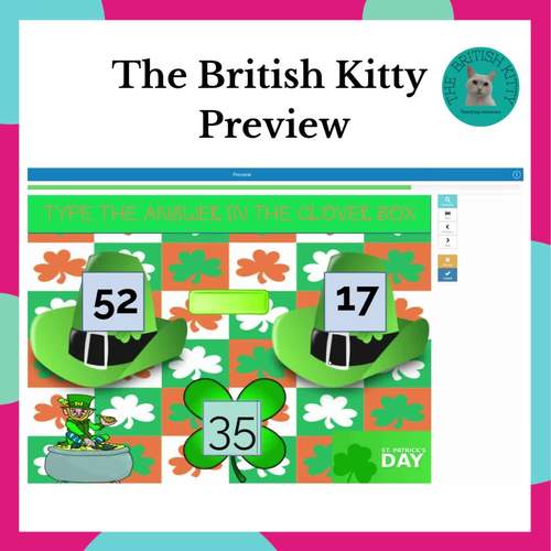 St Patrick's Day Subtraction Within 100 Math Boom™ Cards by The British ...