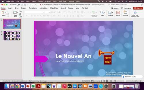 Core French Le Nouvel An (New Year's) Grade 1-8 Bundle | TPT