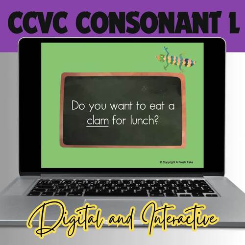 Roll & Read CCVC Consonant L Digraphs Words & Sentences Digital Phonics ...