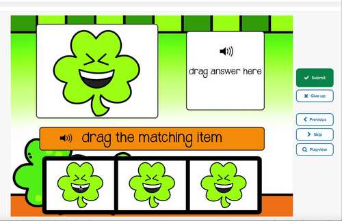 Errorless Shamrock Drop Boom Cards™ Digital Task Cards by DL Teaching Tools