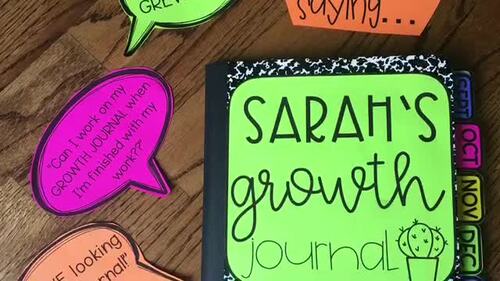 Student Portfolio Data Tracking Growth Notebook | Grades 2-4 Goal ...