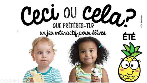 This or That Summer (Ceci ou Cela) French PPT & Google Slides | TpT