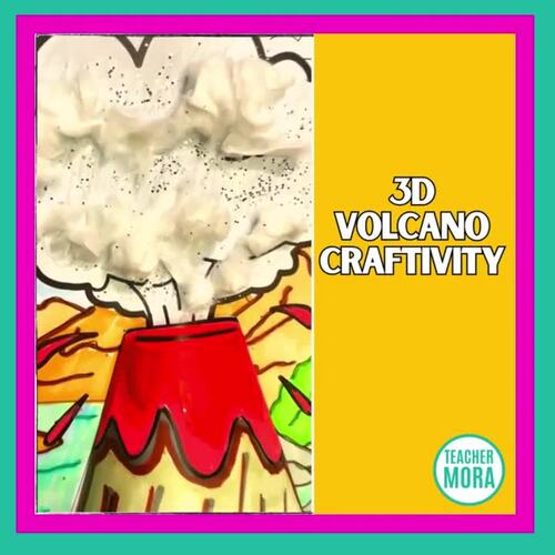 3D Volcano Craft Activity | Cut and Paste | Volcanic Craft | Volcanoes