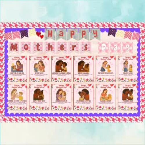 Mother's day Posters Bulletin Board | Classroom Decorations | Happy ...