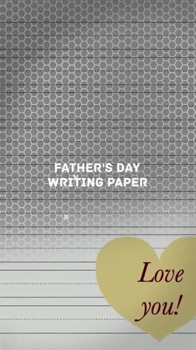 Father's Day Writing Paper by HappyEdugator | TPT
