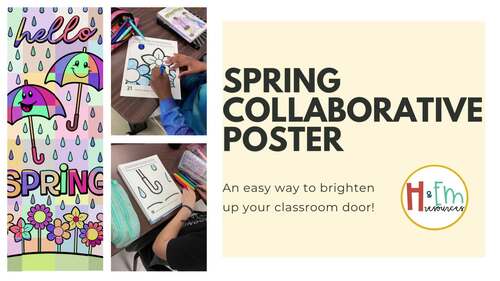 Spring Bulletin Board │ Collaborative Poster │ Door Decoration │April ...