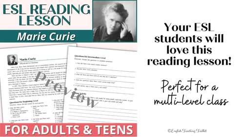 Adult ESL Reading Comprehension Passage, Questions and Activities ...