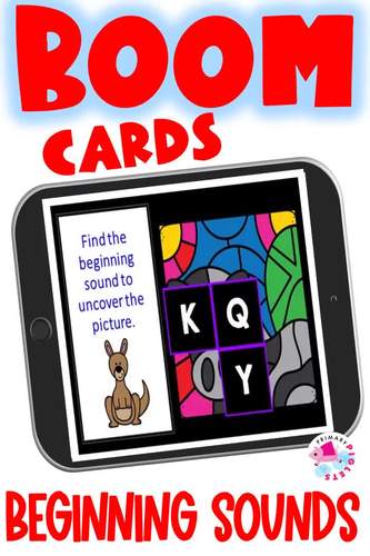 BEGINNING SOUNDS BOOM CARDS by Primary Piglets | TPT