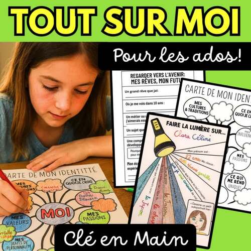 Tout sur moi – Fiche élève, activité rentrée scolaire Back to School French
