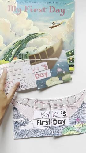 My First Day - Back to School Activity, First Day of School Book Craft ...