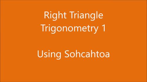 Using SOHCAHTOA to Find Trigonometric Values (lesson video) | TPT