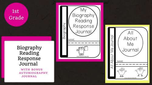 1st Grade Biography and Autobiography Writing Reading Response Journal