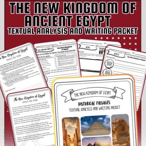 The New Kingdom of Egypt Passages Textual Analysis and Writing packet