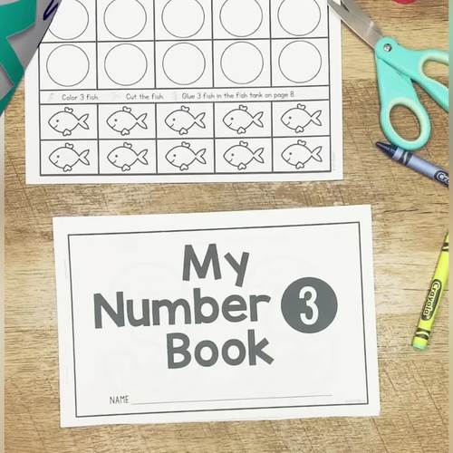 Interactive Number Books | Mini Numbers 1-10 Books | TPT