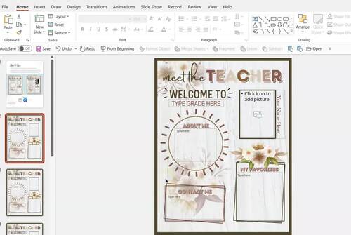 Editable back-to-school "Meet the Teacher" template for a seamless ...