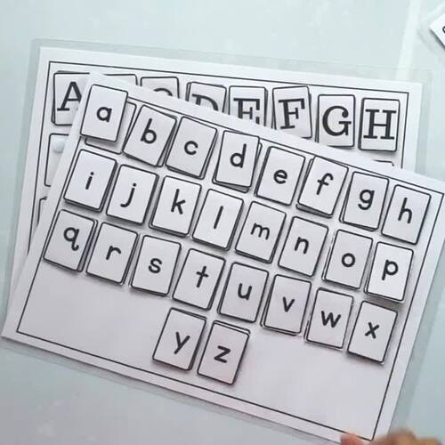 Alphabets and Numbers activity , Homeschool curriculum, preschool learning