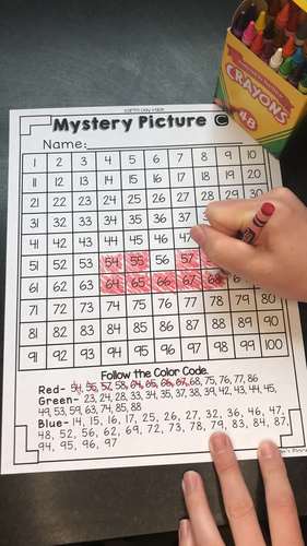 Earth Day Mystery Pictures 100s Chart by Kate's Place | TpT