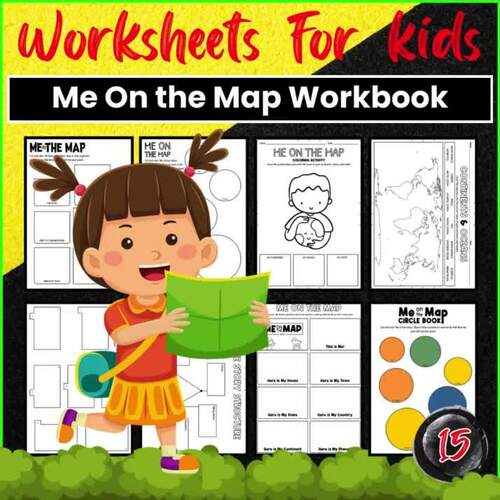 Me On the Map Worksheets skills activities by Lib Anatomy school