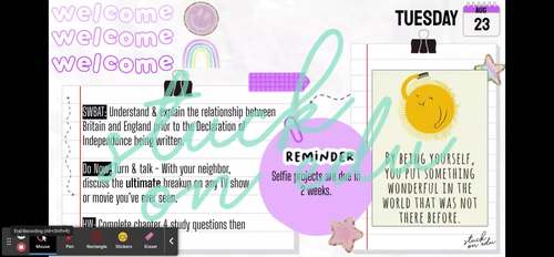 Daily Agenda Slides Editable Google Slides by StuckOnEDU | TPT