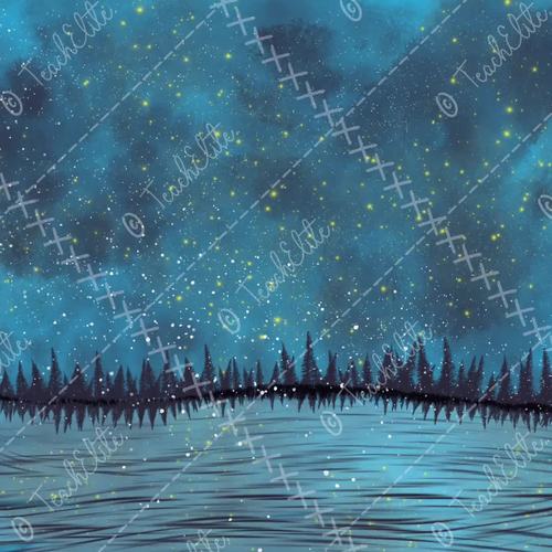 Winter Scene Digital Paper, Christmas Backgrounds, Snowy Landscape