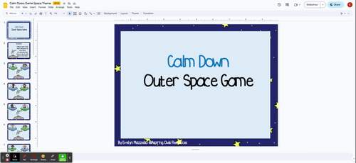 Space Theme Coping Skills Activity Calm Down Game- SEL GAME | TPT