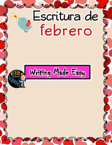 Valentine's Day Writing Process SPANISH Unit: Family Love Letters ...