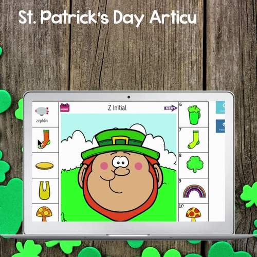 St. Patrick's Day Articulation Later Developing Sounds NO PREP | TPT