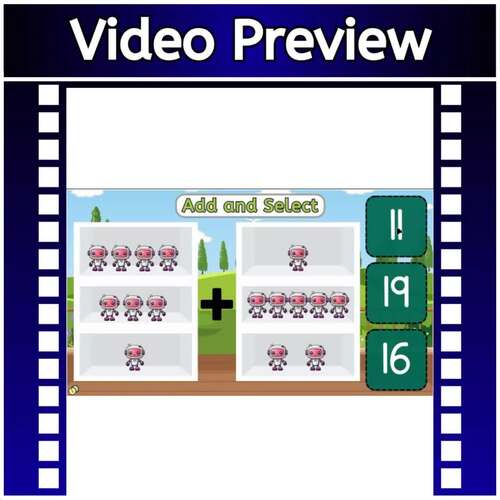 Add and Select: Single Digit Addition (With regrouping) Digital Resources