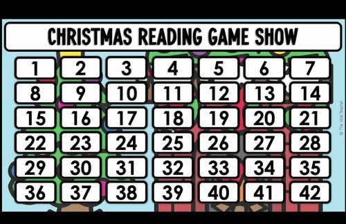 Christmas Reading Passages and Comprehension Questions Reading Game Show