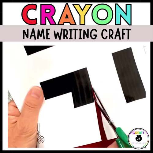 Crayon Name Craft | Preschool & Kindergarten Back to School Crayon Name ...
