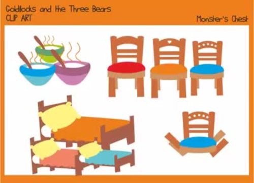 Goldilocks and the Three Bears Clip Art by Monster's Chest | TpT