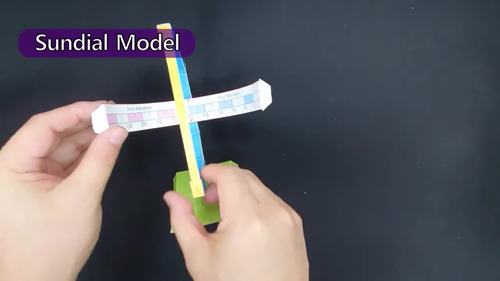 DIY 3D Paper Sundial, Equatorial Sundial, Earth rotation, earth science ...