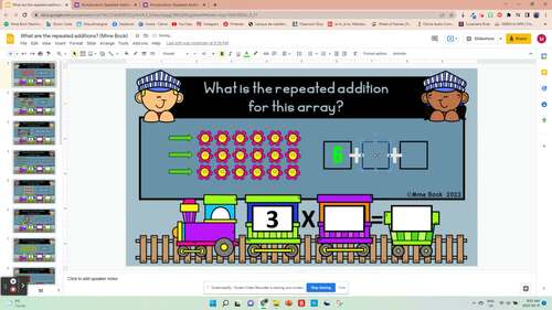 Repeated Additions/Multiplication: Google Slides™ and 2 Quizzes by ...