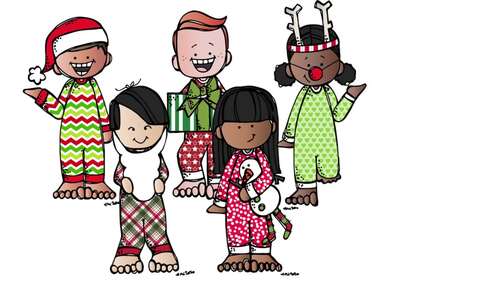 Christmas Kidlettes clip art digi stamp Mini by Melonheadz Clipart