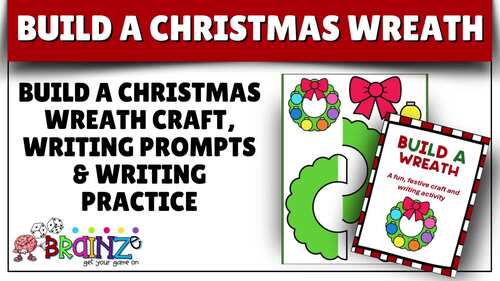 Build a Christmas Wreath Craft & Writing Activity | Holiday Literacy Center