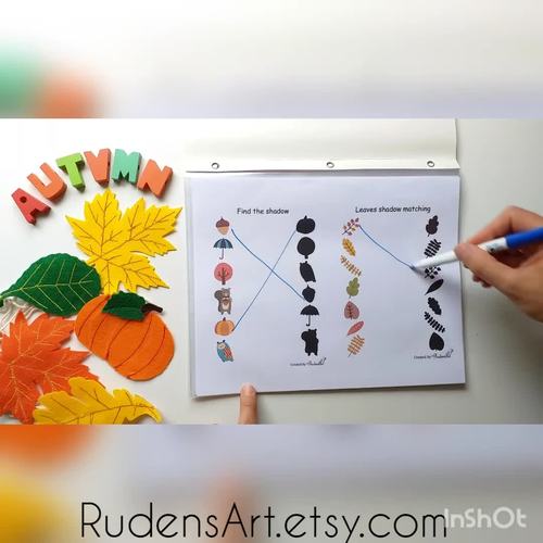 Autumn preschool worksheets, Fall Toddler activity book, Seasons ...