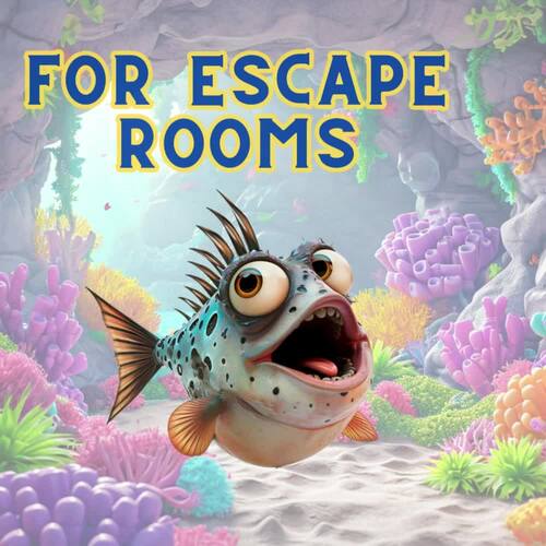 FISH- Clipart for Escape Rooms, Digital Media, Classroom Decor & More