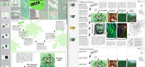 Color Green Art Doodle Mind Map by Teach Art History | TpT