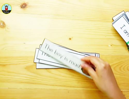 Kindergarten CVC Sentence Flashcards by The Joy in Teaching | TPT