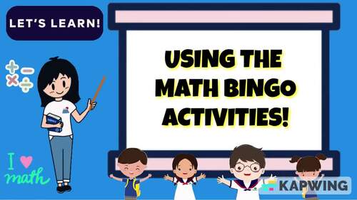 4th Grade Math Game Bingo Activity #8 Multiply Two Digits by Four Digits